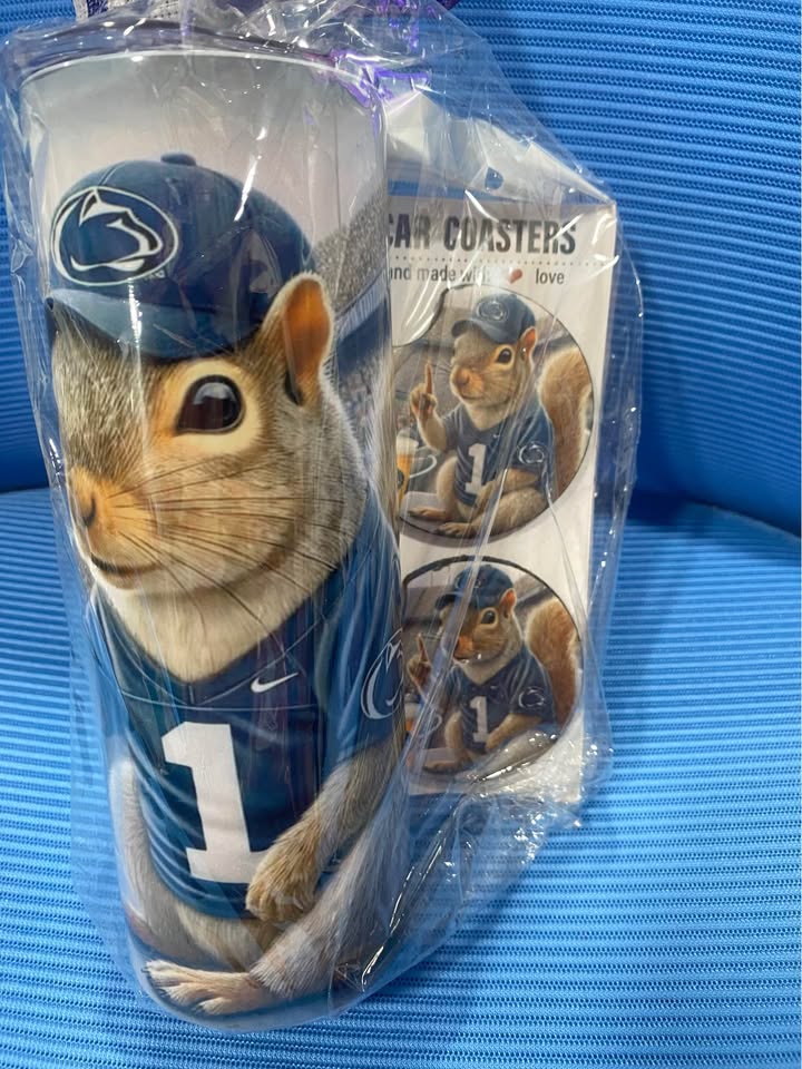 Sneezy the Penn State Squirrel with FREE matching Car Coasters – Dawn's ...